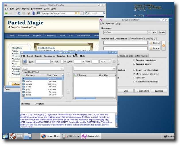 Parted Magic 6.1 - Linux Freedom